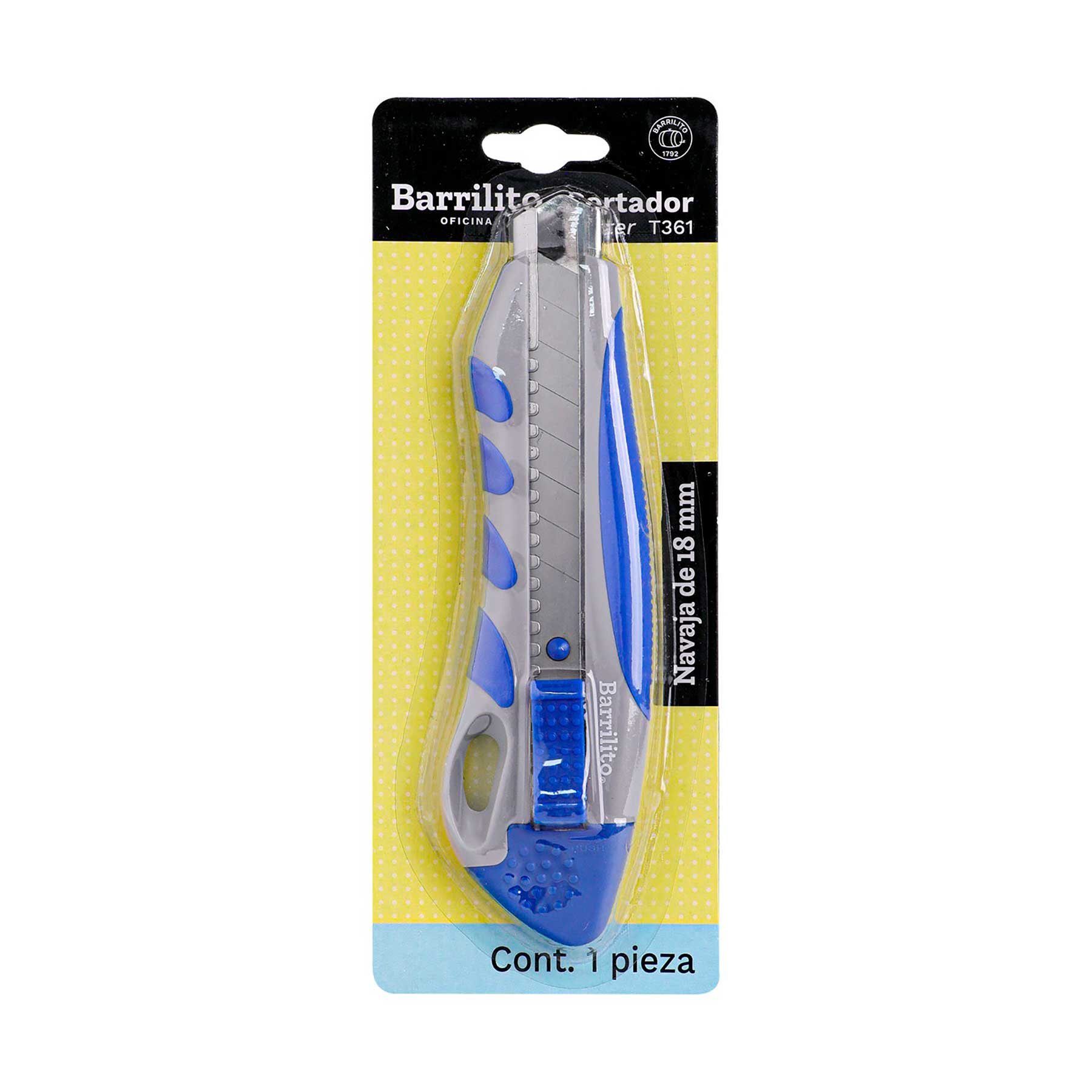 Cúter o Cortador Grande 18mm | Barrilito T361 | Ofimart – Ofimart México
