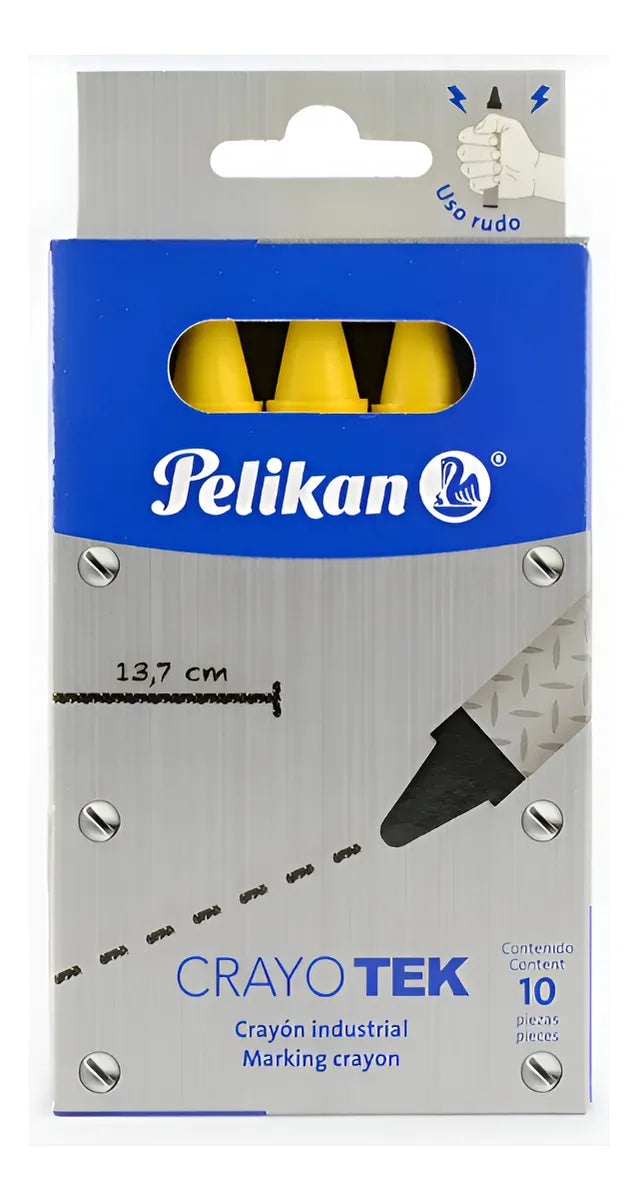 Crayón Crayotek Amarillo | Pelikan | Ofimart – Ofimart México